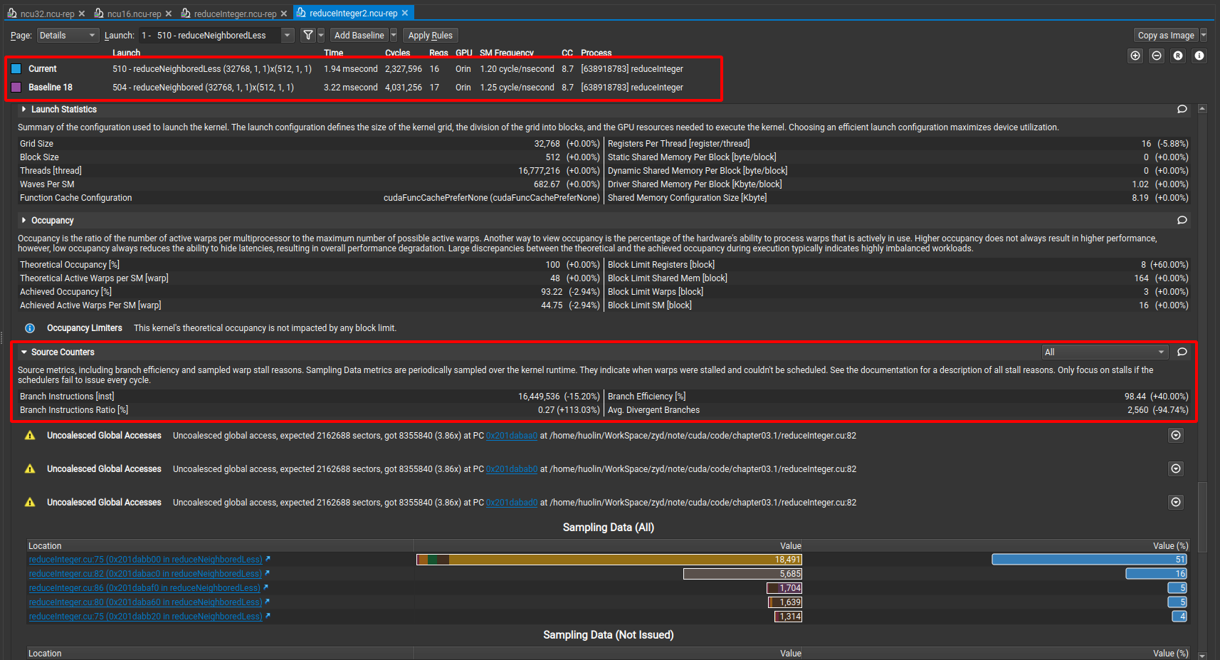 Nsight Compute示例1_总览 | 奔跑的IC